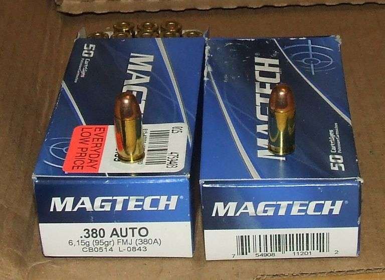 100 Rounds Magtech 380 Auto - Baer Auctioneers - Realty, LLC