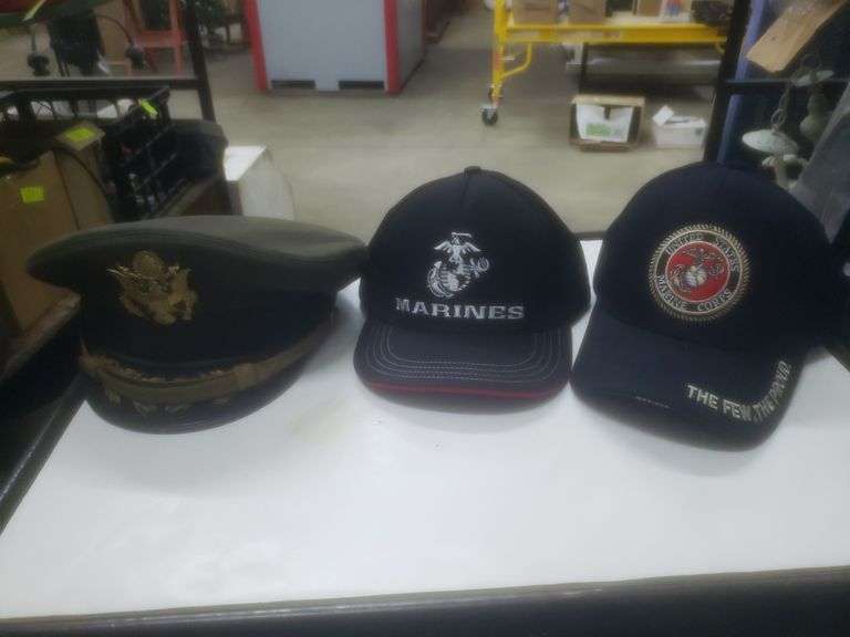 Flight Ace Cap, 3 Belts, And 2 Ball Caps - Baer Auctioneers - Realty, LLC