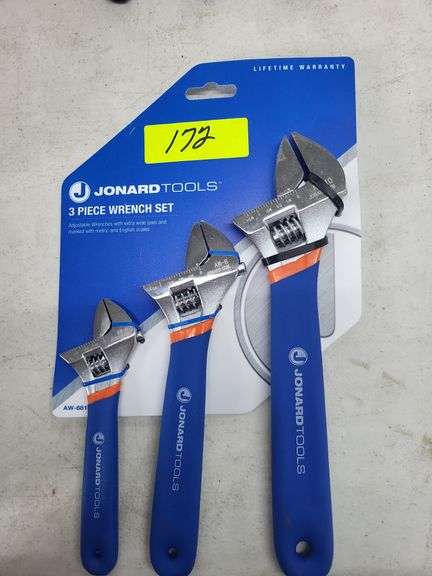 Jonard Tools 3 Pc. Wrench Set - Baer Auctioneers - Realty, LLC