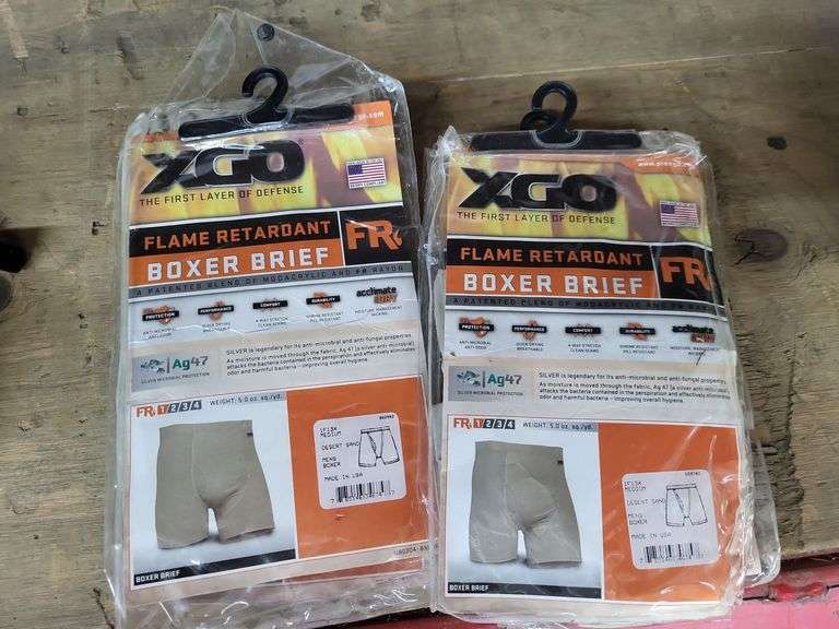 4 Pr Of XGO Flame Retardant Boxer Briefs Size Medium - Baer Auctioneers ...