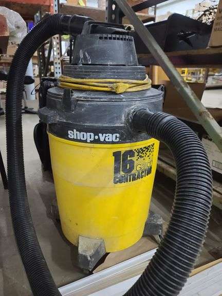 Shop Vac 16 Gallon Contractor Vacuum - Works - Baer Auctioneers ...