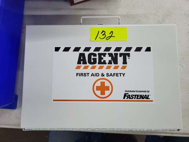 Agent First Aid & Safety Case Fits On Wall - Baer Auctioneers - Realty, LLC