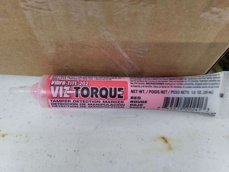Box Of Vibrant Tite 202 Viz Torque Approx 30-1oz Tubes - Baer ...