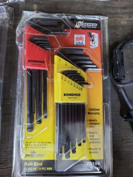 Bondhus Balldriver Allen Wrench Ends 13 Pc Inches & 9 Pc MM - Baer ...