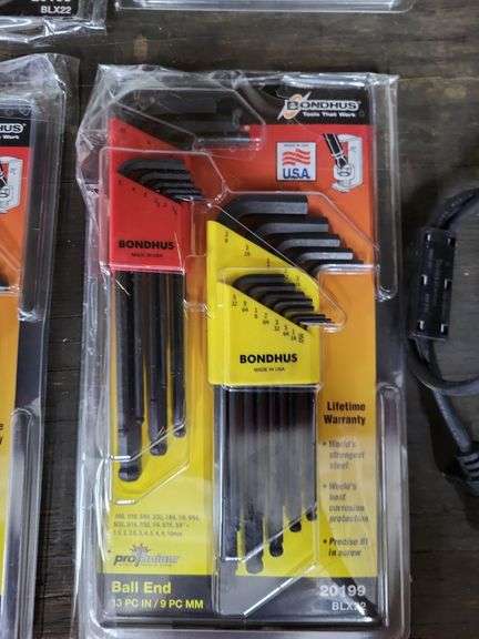 Bondhus Balldriver Allen Wrench Ends 13 Pc Inches & 9 Pc MM - Baer ...