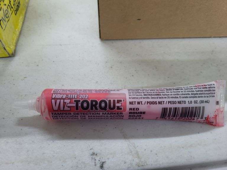 1 Box Of Vibrant Tite 202 Viz Torque Approx 30-1oz Tubes - Baer ...