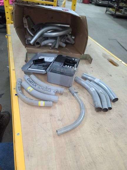 Box of Conduit Corners, PVC and Metal, Switch Box - Baer Auctioneers ...