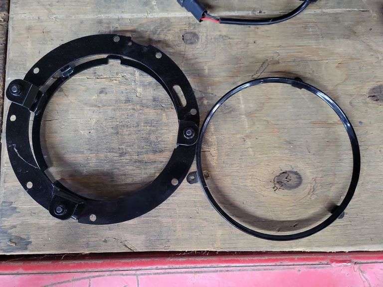 7-inch universal LED headlight mounting ring bracket-2 Running Lights ...