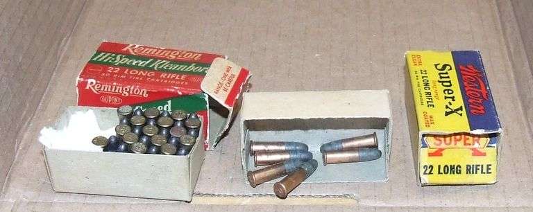 2 Old 22 lr Boxes & Ammo - Baer Auctioneers - Realty, LLC