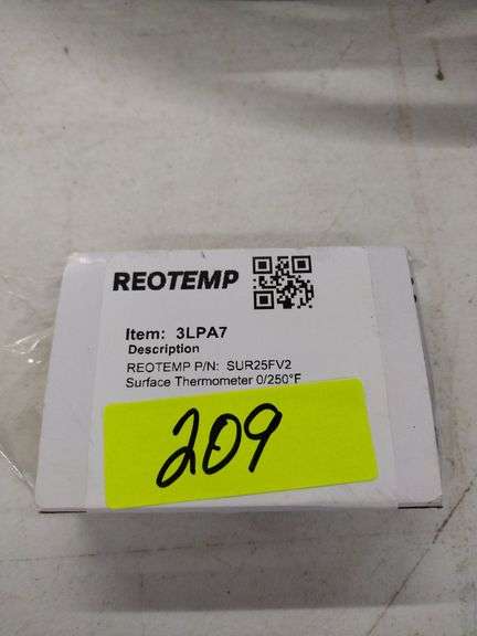 1 NIB Reotemp Surface Thermometer 0/250°F - Baer Auctioneers - Realty, LLC
