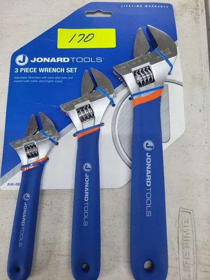 Jonard Tools 3 Pc. Wrench Set - Baer Auctioneers - Realty, LLC