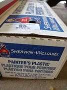 2 New Boxes Of Plastic Sheeting - Husky is 20'x200'; Sherwin Williams ...