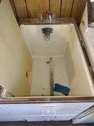 Duratub Vintage Metal Laundry Sink & Cabinet - Sink is Plastic, Approx ...