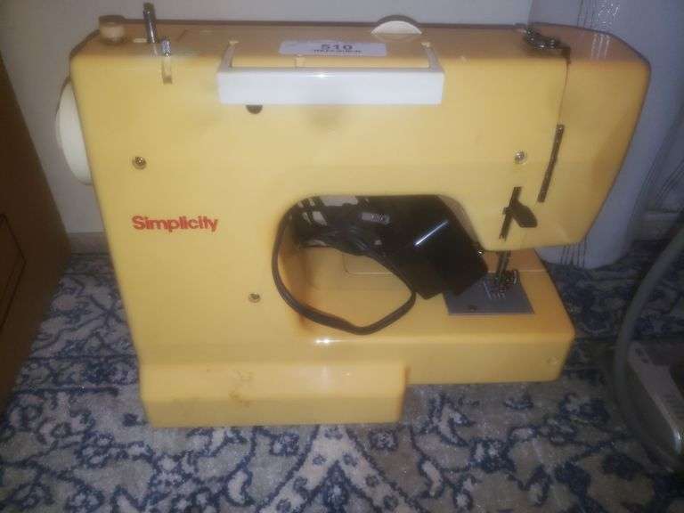 Simplicity Sewing Machine - Baer Auctioneers - Realty, LLC