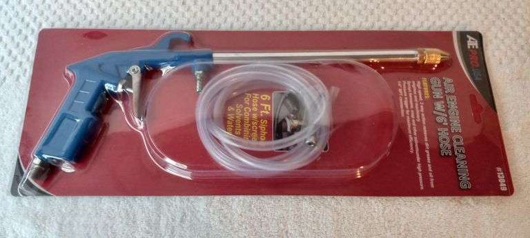 air engine cleaning gun & hose - Baer Auctioneers - Realty, LLC