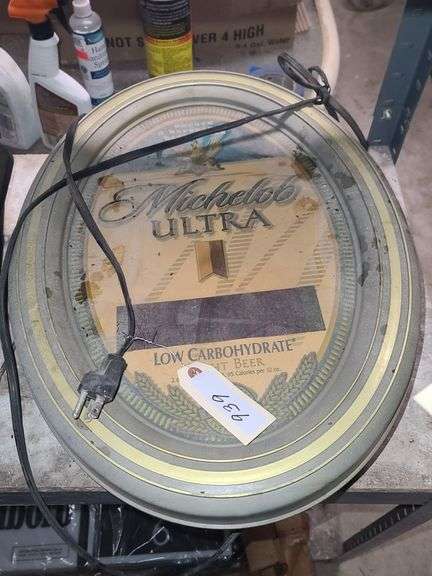 Michelob Ultra Beer Sign (untested) - Baer Auctioneers - Realty, LLC