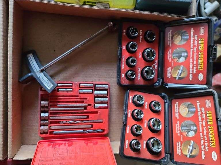 1/4in Torque Wrench, Incomplete Blue Point Screw Extractor Set, SAE and ...