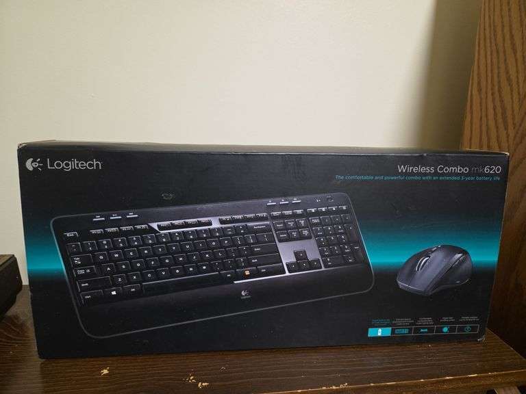 New Logitech Wireless combo Keyboard Mouse & GE Clock Radio - Baer ...