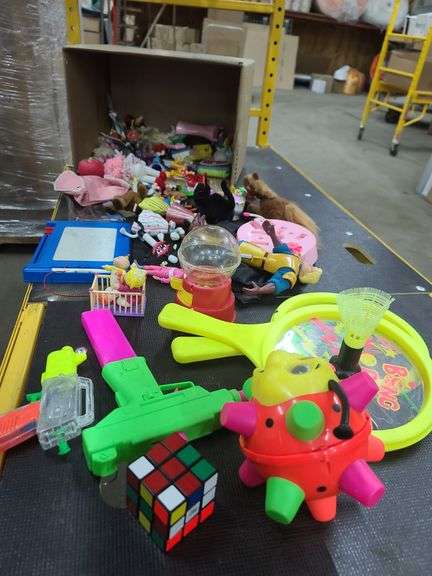 Box of Toys: Disney, Ghostbusters, Cabbage Patch, Bong Ball and more ...