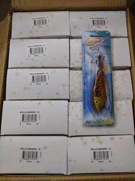 Approx 120 Rollo Minnow Perch Lures - Baer Auctioneers - Realty, LLC