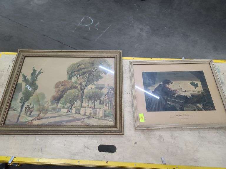 Two Large Framed Prints, Franz Shubert Poet of Music - Baer Auctioneers ...