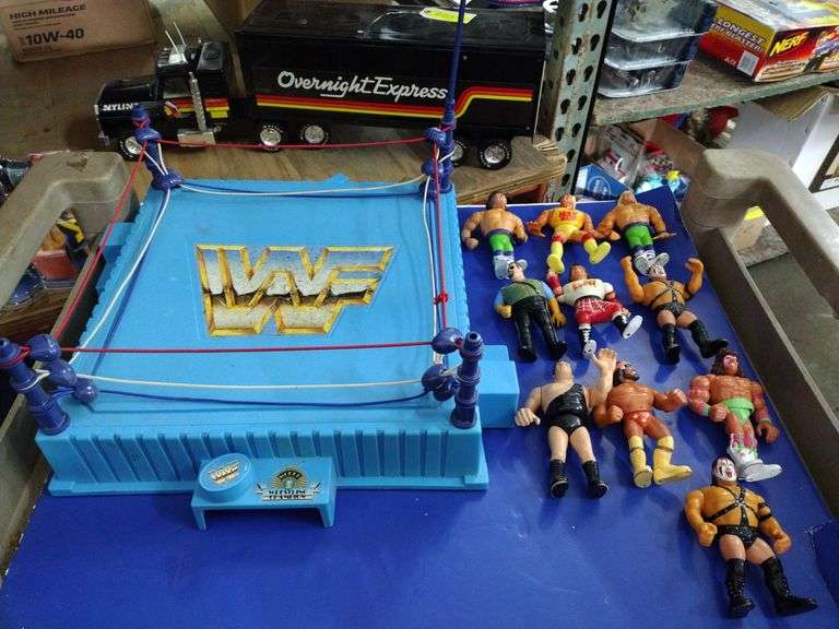 Vintage WWF Ring & Wrestler Figurines - Baer Auctioneers - Realty, LLC