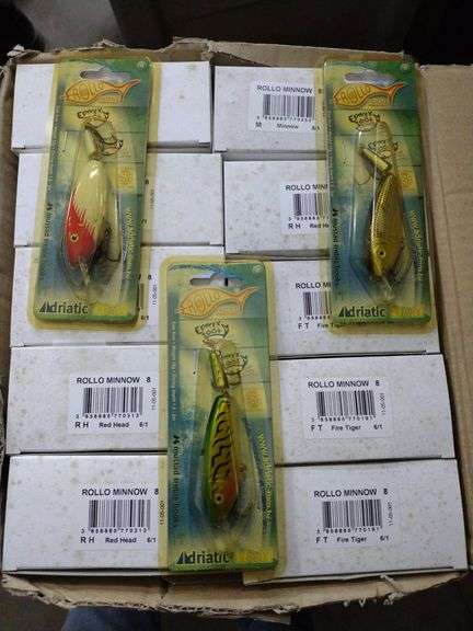 Approx 120 Assorted Rollo Minnow Lures: 60 Minnow, 42 Red Head & 18 ...