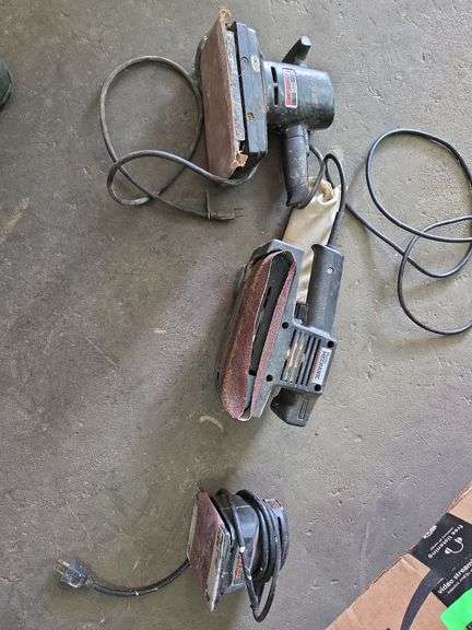 Box of Craftsman Belt Sander, Master Mechanic Belt Sander, Black ...