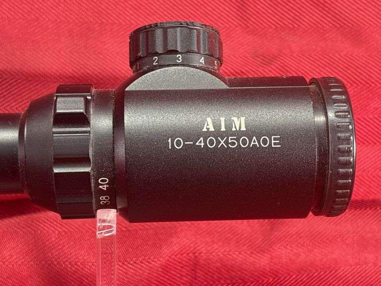 AIM 10-40x50AOE Rifle Scope - Baer Auctioneers - Realty, LLC