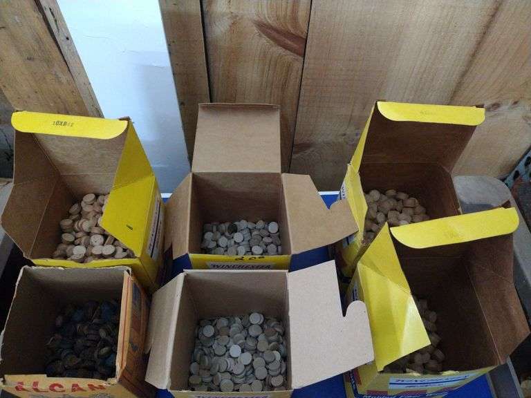 6 Boxes of Various Amounts of Winchester Fiber & Cardboard Wads for 20 ...