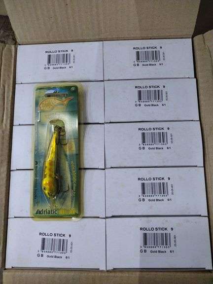 Approx 120 Rollo Stick Gold Black Lures - Baer Auctioneers - Realty, LLC
