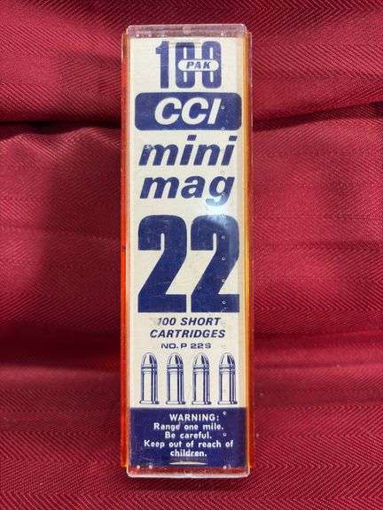 100 RD CCI Mini Mag 22 Short No. P 22S - Baer Auctioneers - Realty, LLC
