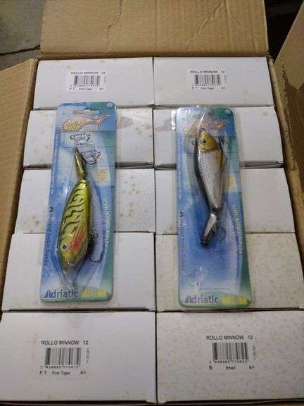 Approx 120 Assorted Rollo Minnow Lures: 12 Shad & 108 Fire Tiger - Baer ...