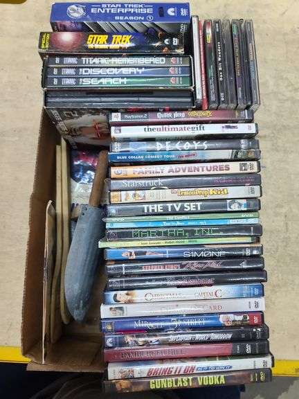22 DVDs, 3 Boxed Sets, 5 CDs, PS2 and PC Games (Unchecked) - Baer ...