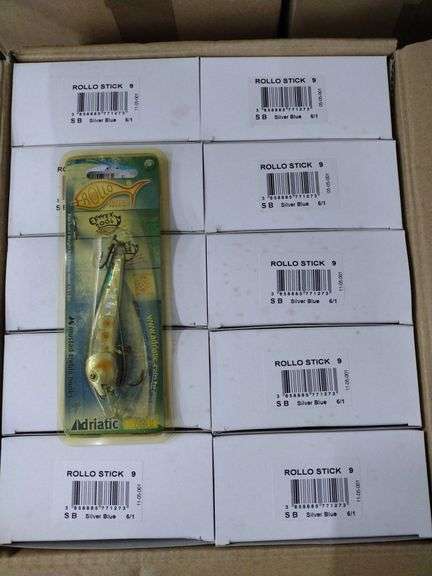 Approx 120 Rollo Stick Silver Blue Lures - Baer Auctioneers - Realty, LLC