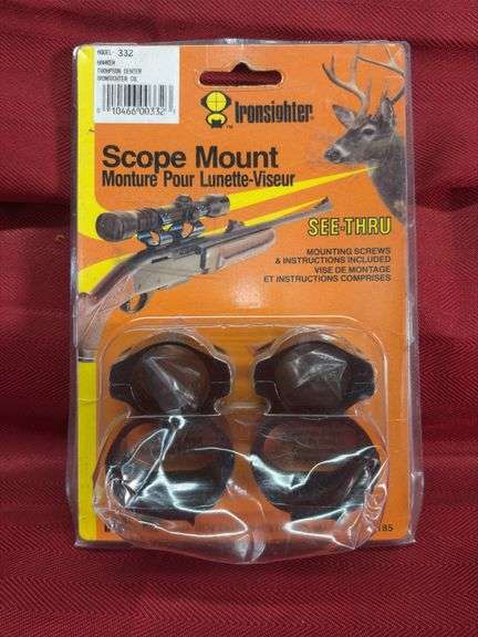 Ironsighter See-thru Scope Mounts-Hawken Thompson Center #332 - Baer ...