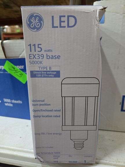 3 Led GE 115 Watts EX39 Base 5000K Type B Light Bulbs - Baer ...