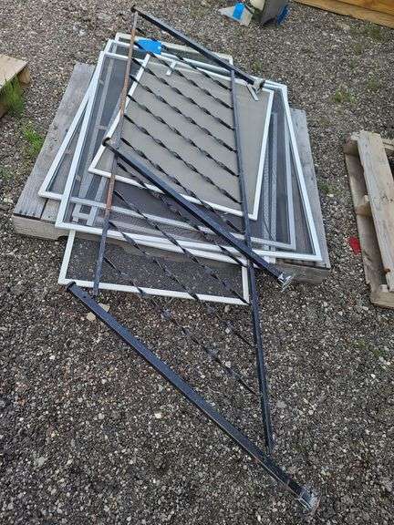 Six Window Screens, Various Sizes and One Sloped Railing - Baer ...