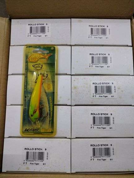Approx 120 Rollo Stick Fire Tiger Lures - Baer Auctioneers - Realty, LLC