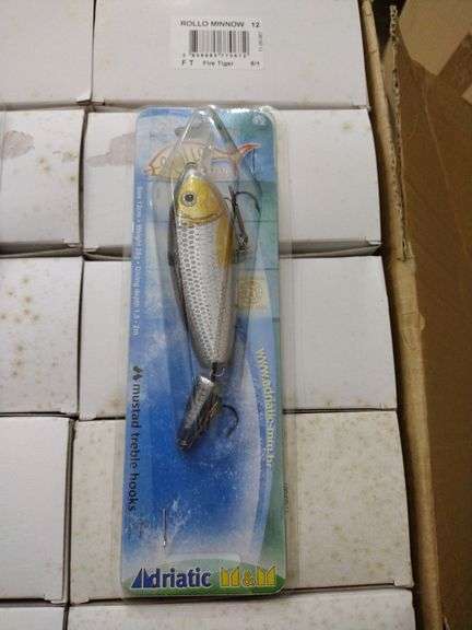 Approx 120 Assorted Rollo Minnow Lures: 12 Shad & 108 Fire Tiger - Baer ...