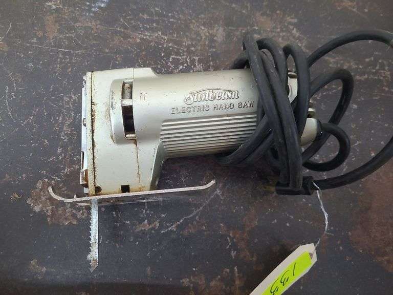 Sunbeam Electric Hand Saw - Baer Auctioneers - Realty, LLC