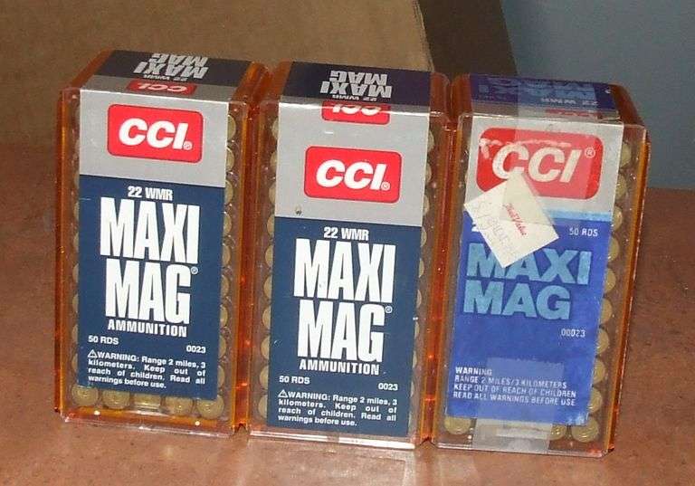 150 Rounds of CCI Maxi Mag 22 WMR - Baer Auctioneers - Realty, LLC