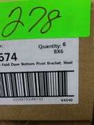 Three Boxes of Six NIB Bi-Fold Door Bottom Pivot Brackets, N6674 - Baer ...