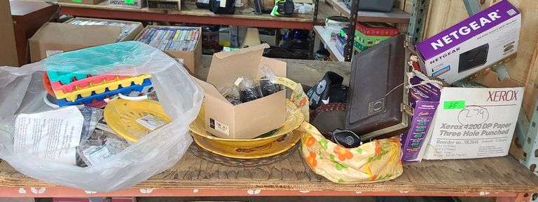 Large Lot Includes: Ice Cube Trays, Plastic Nut Cups, Serving Trays ...