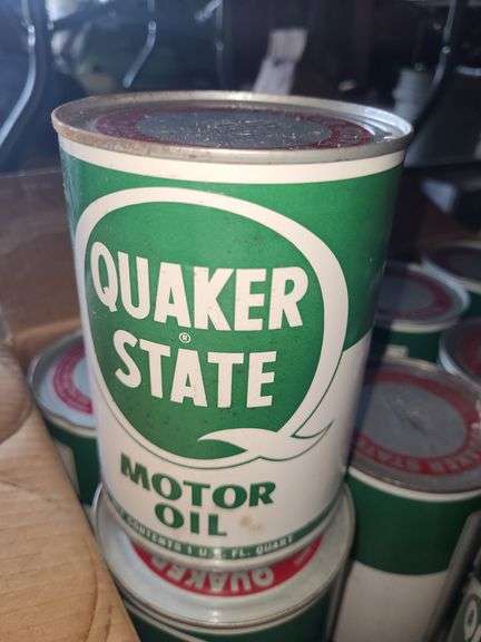 26 Quaker State Motor Oil Cans - Baer Auctioneers - Realty, LLC