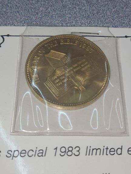 5 Brass Coins - Baer Auctioneers - Realty, LLC