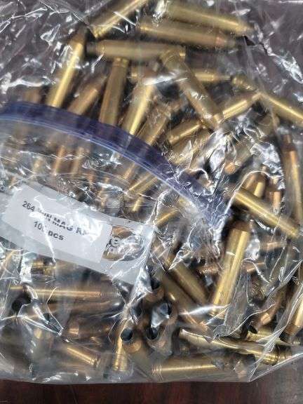 100 pcs 264 Win Mag RP Brass - Baer Auctioneers - Realty, LLC