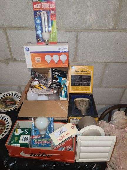 Shower Head, Light Bulbs, Dryer Vent - Baer Auctioneers - Realty, LLC