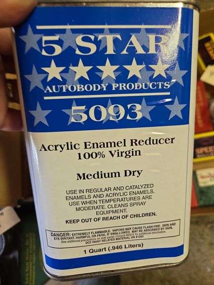 Paint Thinner, Enamel Reducer Auto Paint - Baer Auctioneers - Realty, LLC