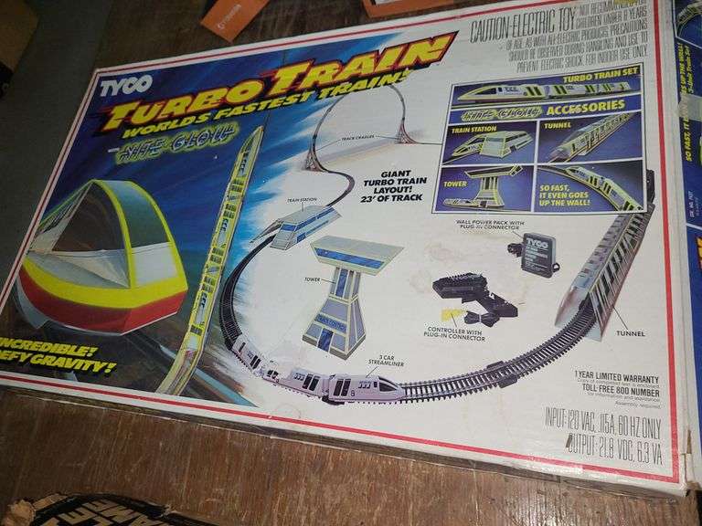 Tyco Turbo Train Toy w/Box - Baer Auctioneers - Realty, LLC